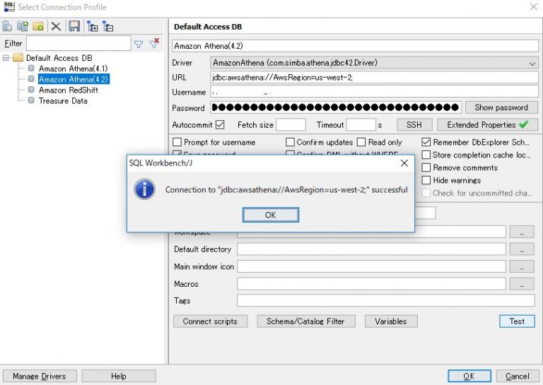 [Windows]SQL Workbench(JDBCドライバー経由で)Amazon Athenaに接続する ｜ 310ch.net